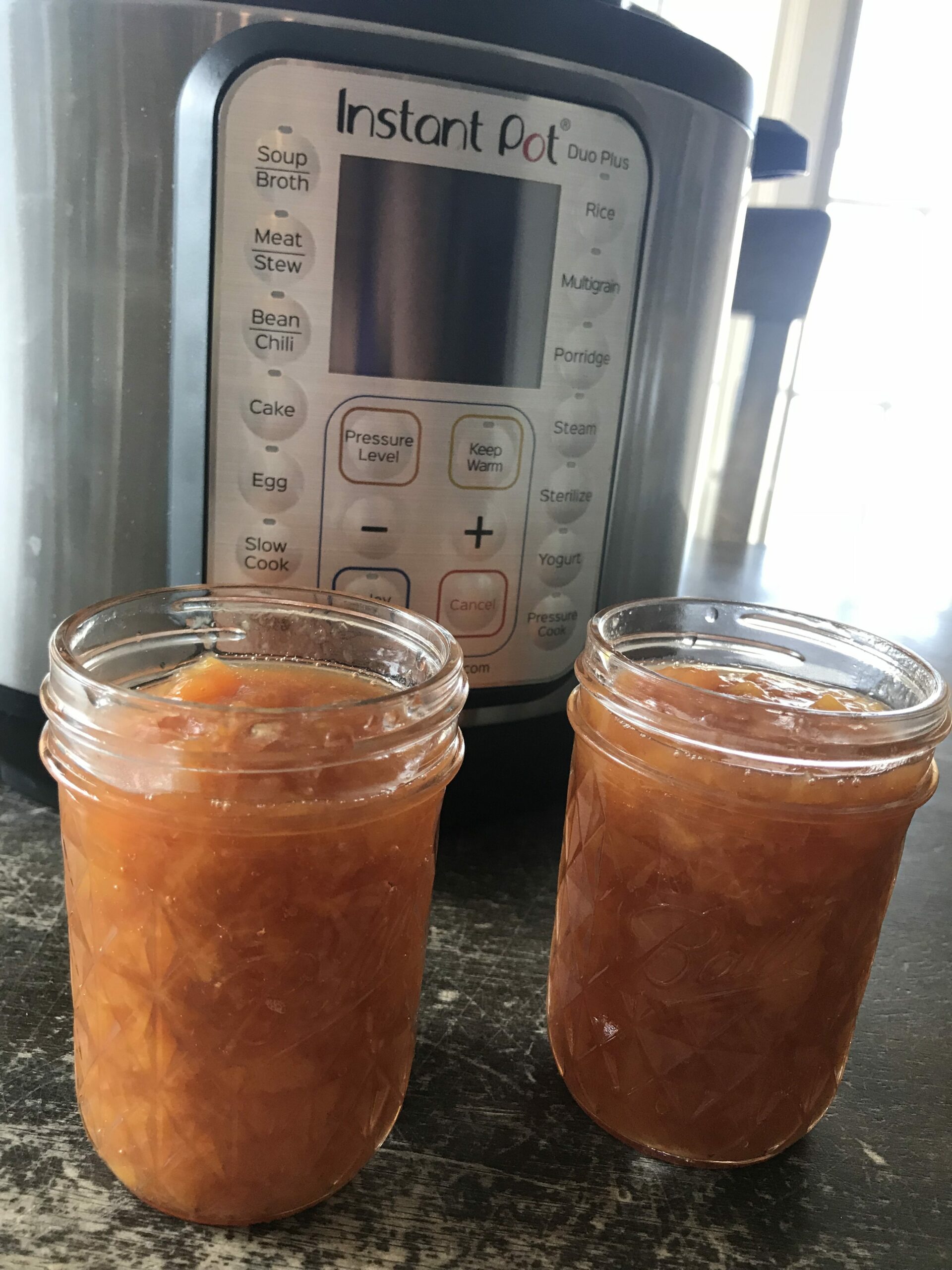 Instant Pot Peach Jam | Dana White Nutrition